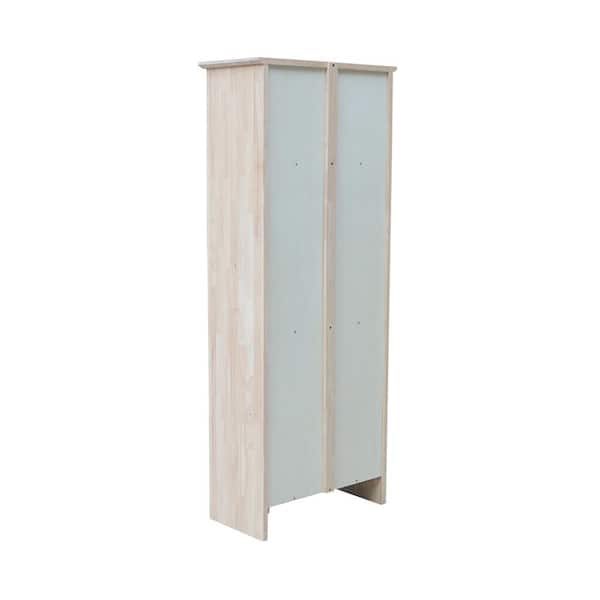 International Concepts Unfinished Shaker Bookcase 60 H SH 24260A The Home Depot