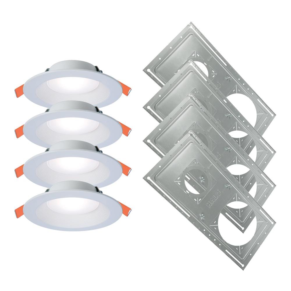 HALO 6 in. Selectable CCT Regressed Canless Integrated LED Downlight ...