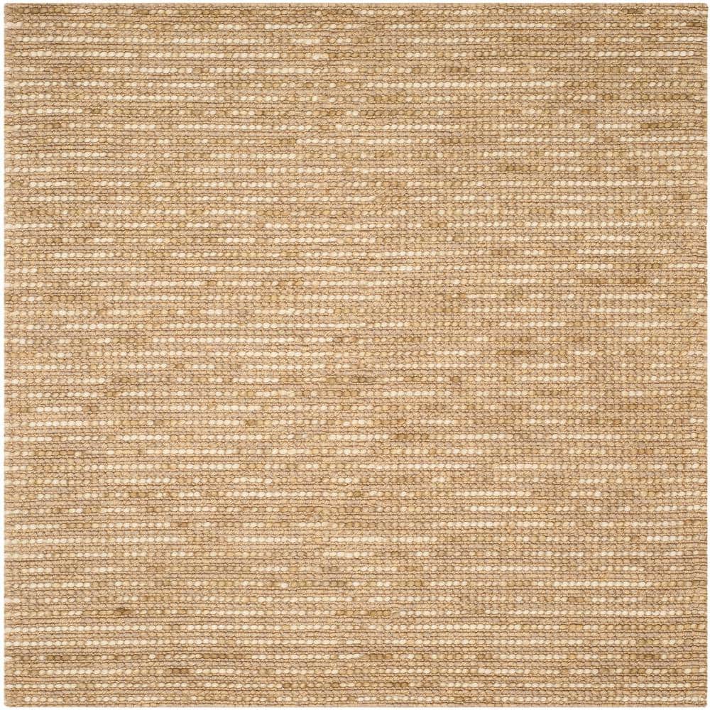 SAFAVIEH Bohemian Beige/Multi 10 ft. x 10 ft. Striped Square Area Rug ...