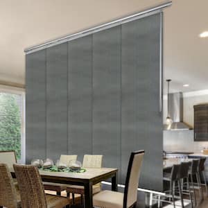EMOH 4-Panel Single Rail Panel Track Extendable 48 in. to 88 in. W x 94 ...