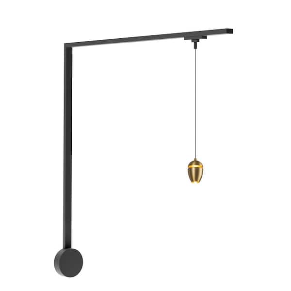 KUZCO Eloa 1 Light Brushed Gold dimmable 4000K LED Trilo Track Wall Kit ...