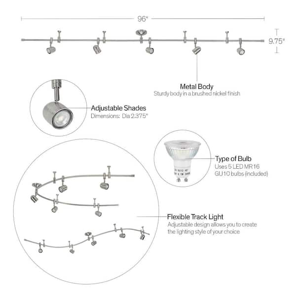 Flexible Monorail Track Lighting Kit | Shelly Lighting