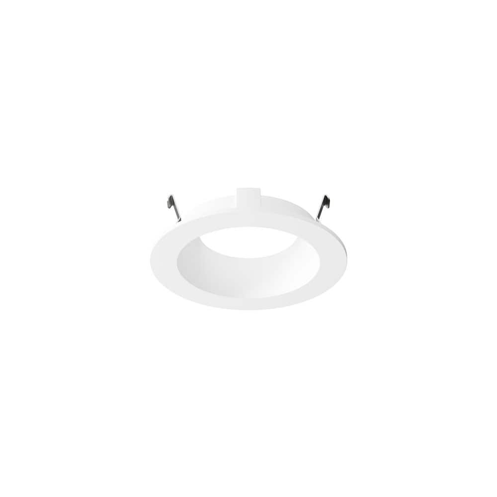 LUSA 3 in. White Recessed Light Round Trim (24-Pack)-for LED Module ...