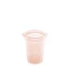 Zip Top 8 oz. Peach Reusable Silicone Small Cup Zippered Storage ...