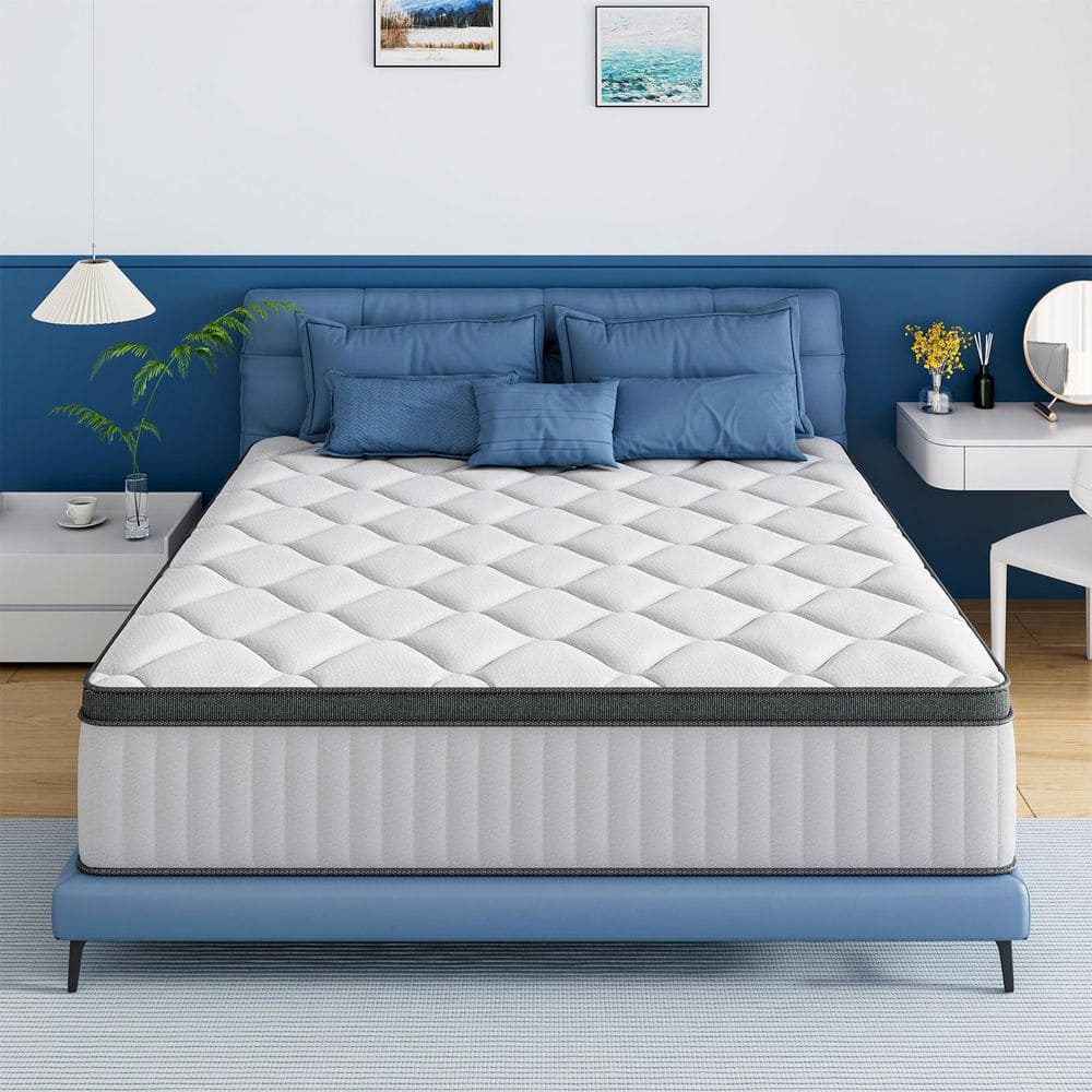 Babo Care Queen Medium Hybrid Bamboo Charcoal Memory Foam 12 in ...