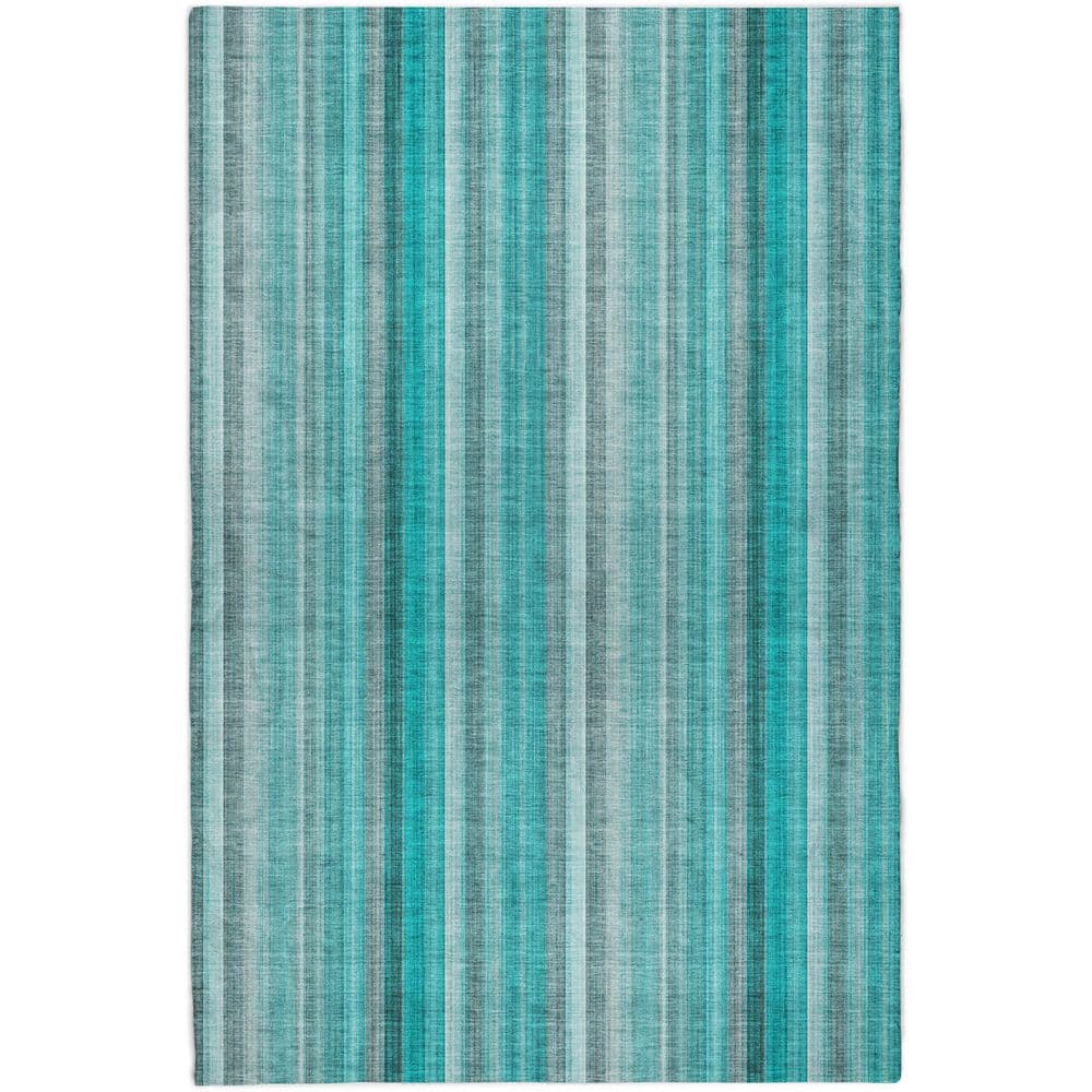 Addison Rugs Dream Shag Premium Machine Washable Abstract ADS543 Teal ...