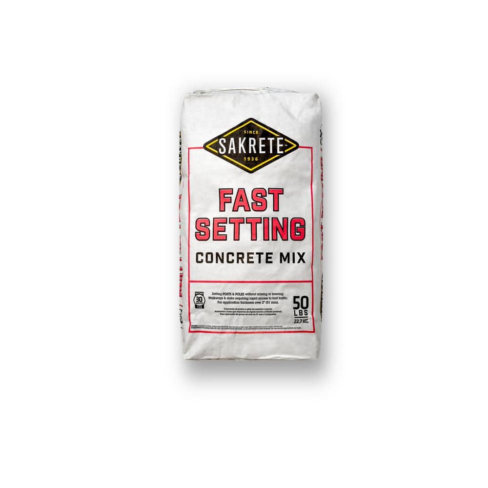 SAKRETE 50 lb. Sakrete Fast Set Concrete Mix 301.50.sk - The Home Depot