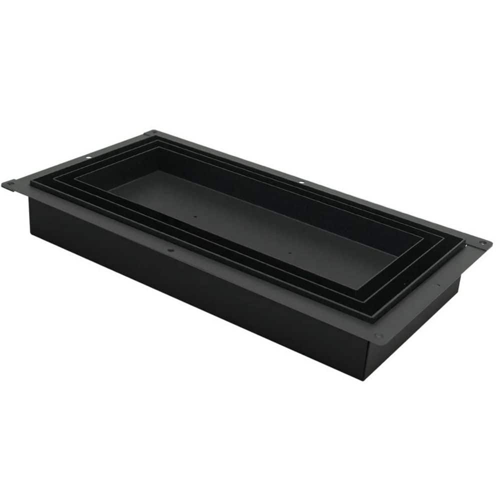 FITTES Flush Floor Vent [Luxe+] 6 in. x 12 in. FLUSH6X12BLK-HP - The ...