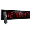Ivation 36 in. Large Digital Wall Clock, LED Digital Clock with Timer ...