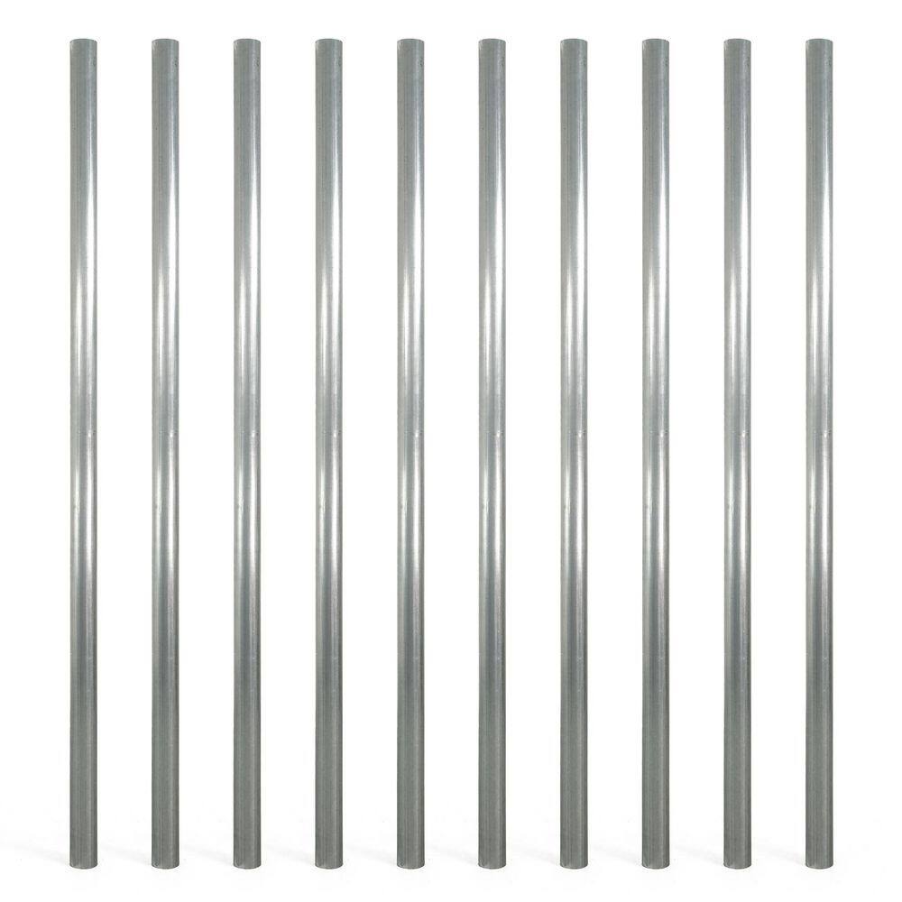 Fencer Wire Silver Galvanized 1-7/8 in. x 1-7/8 in. x 6 ft. Steel Line ...