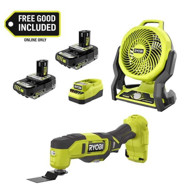 Reviews for RYOBI ONE+ 18V Cordless Hybrid 7.5 in. Fan Kit w/ (2) 2Ah ...