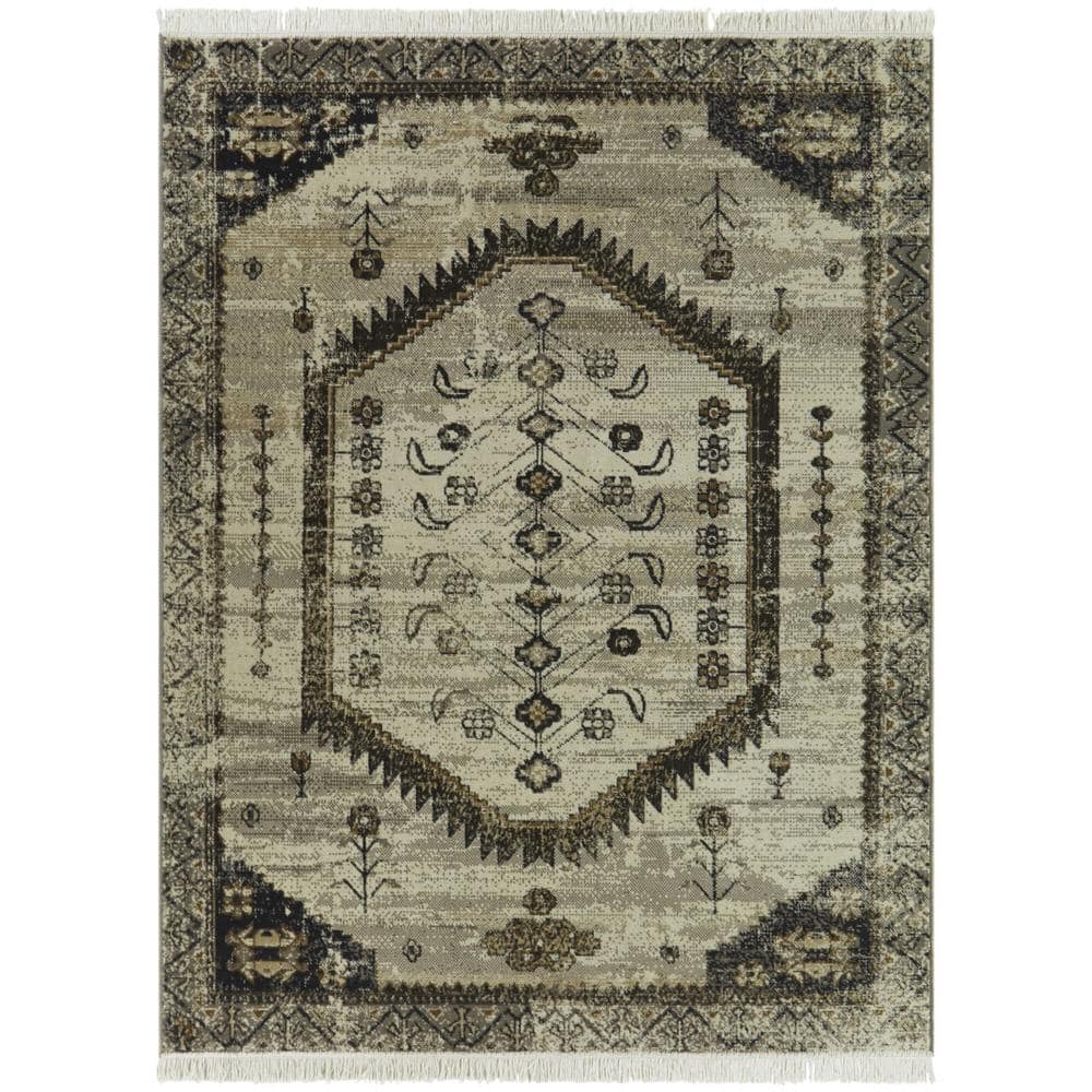 BALTA Calvert Taupe 8 ft. x 10 ft. Oriental Area Rug 3100849 - The Home ...