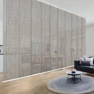 EMOH Wood 120 in. to 218 in. W x 94 in. L Adjustable 10 to Panel White ...