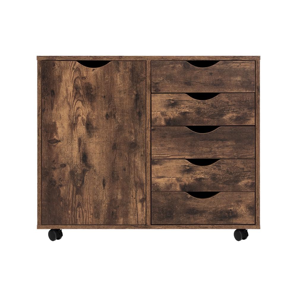 Reviews for MAYKOOSH Rustic Brown 5 Drawer with Shelf 30.7 in W x 15.7 ... Reviews for MAYKOOSH Rustic Brown 5 Drawer with Shelf 30.7 in W x 15.7 ...