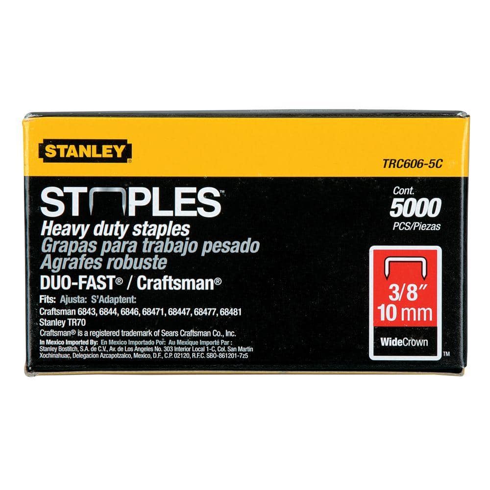 Have a question about Stanley 3/8 in. Leg x 1 in. Crown 1/2-Gauge ...