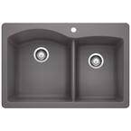 Blanco DIAMOND Undermount Granite Composite 32 in. 60/40 Double Bowl ...