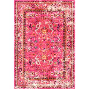 nuLOOM Verona Vintage Persian Pink 5 ft. x 8 ft. Area Rug RZBD07D-5075