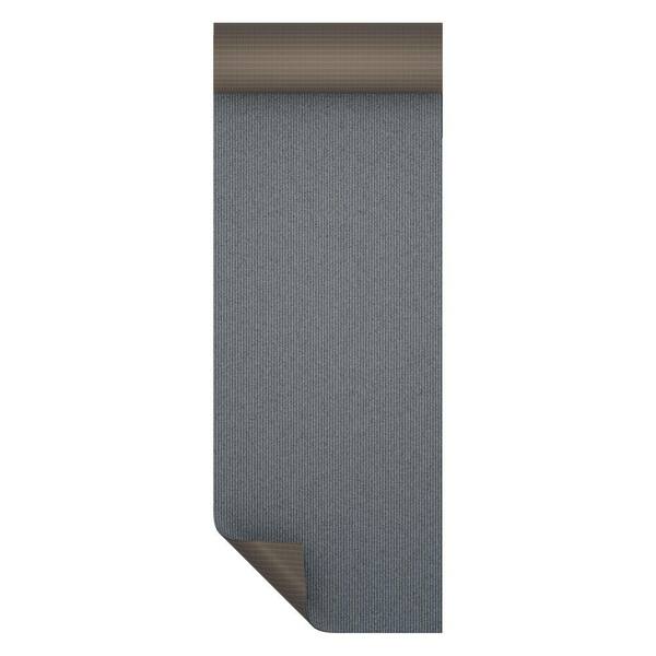 Diagona Designs Gray-Ribbed Ridge 31 in. x 31 ft. Utility Runner Rug ...