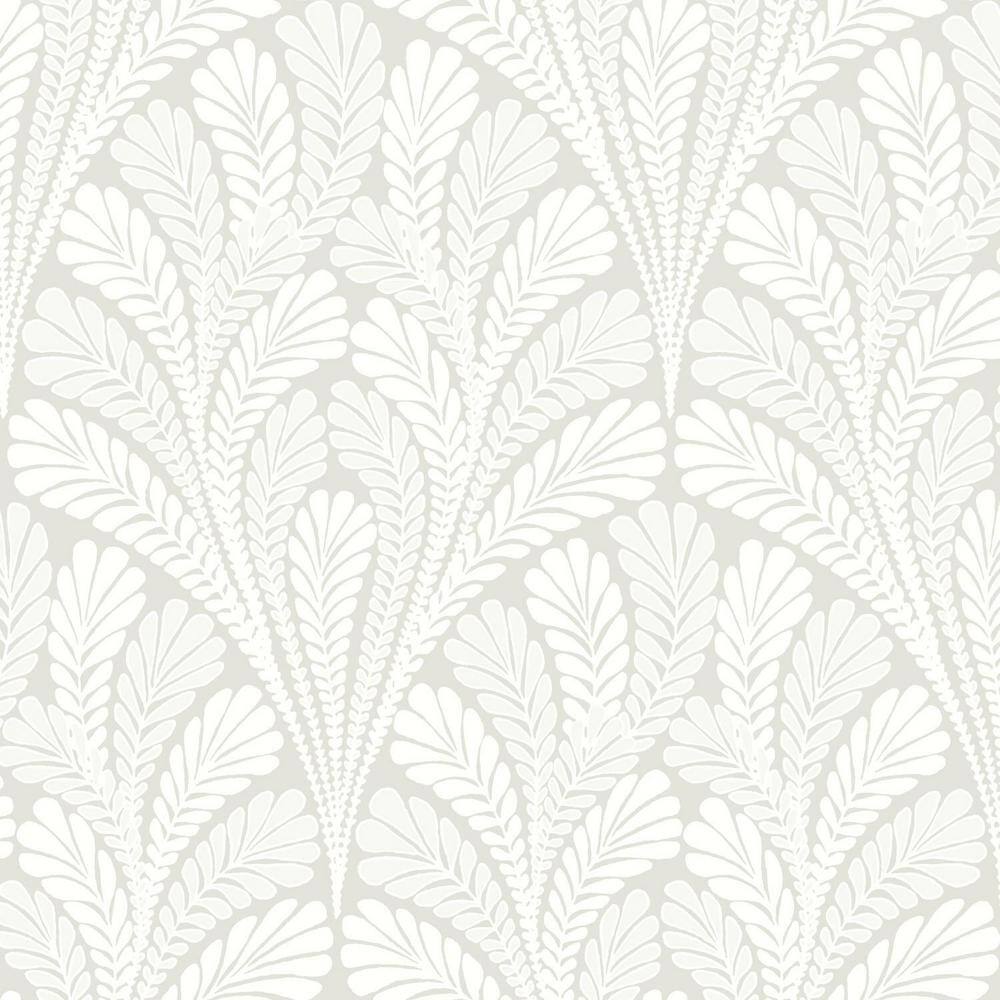 York Wallcoverings 56 sq ft. Neutral Shell Damask Pre-Pasted Wallpaper ...