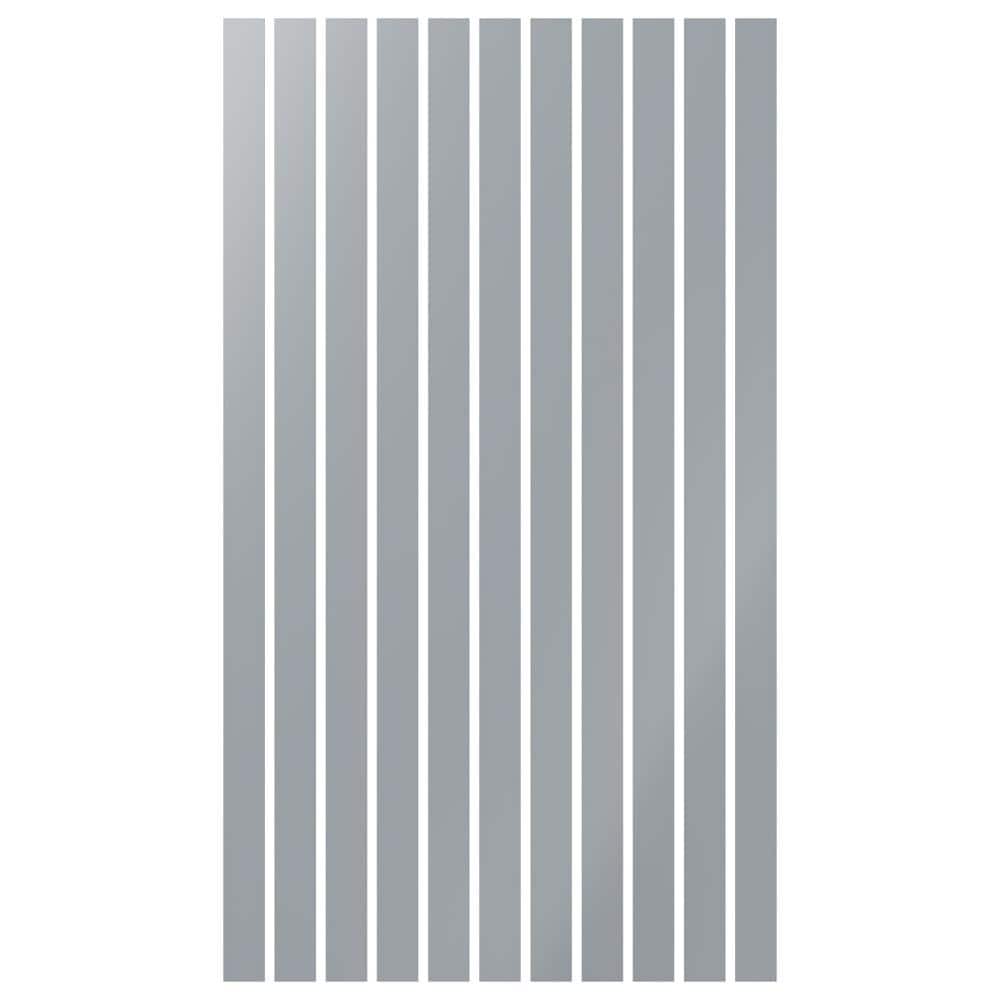 Ekena Millwork Adjustable Slat Wall 1/8 in. T x 4 ft. W x 8 ft. L Grey ...