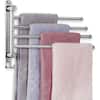Dyiom Swivel Bathroom Towel Rack Towel Rack Wall Mounted, 4-Arm Space ...