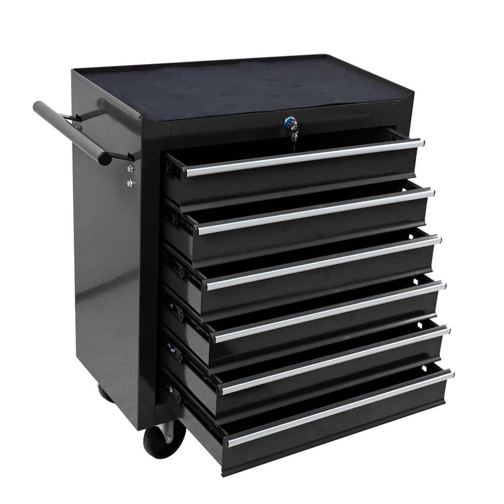 Damodpoy 13 in. Rolling Tool Chest, 6-Drawer Tool Box with Wheels ...