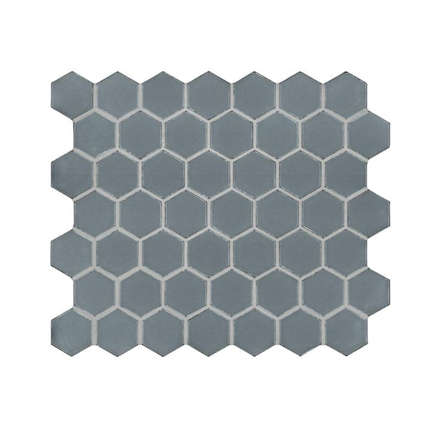 MSI Take Home Tile Sample-Cielo Azul 4 in. x 4 in. Glossy Porcelain ...
