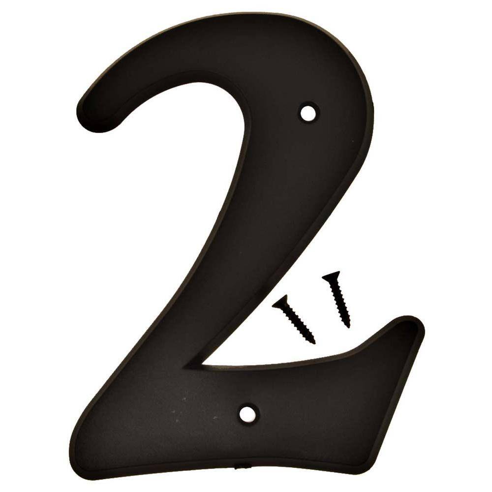 HY-KO 6 in. Plastic Number 2 30202 - The Home Depot