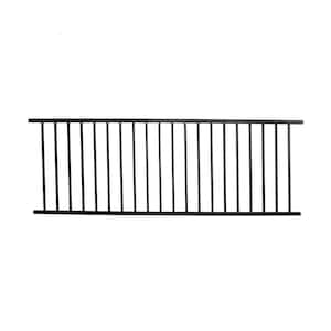 WESTBURY Tuscany 6 ft. x 36 in. Textured Black Aluminum Rail Kit Stair ...