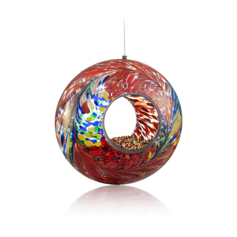 BACKYARD EXPRESSIONS PATIO · HOME · GARDEN Red Hanging Glass Feeder ...