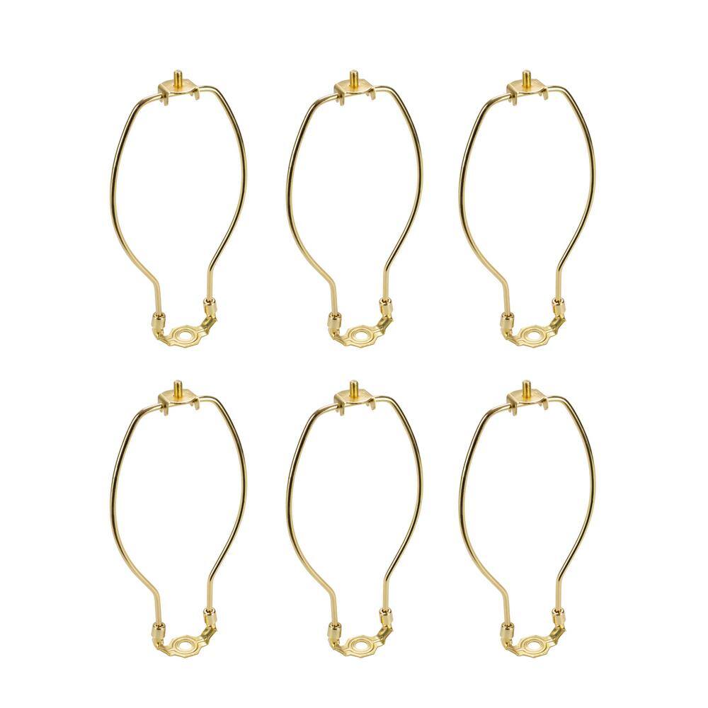 Aspen Creative Corporation 7 in. Polished Brass Detachable Lamp Harp ...