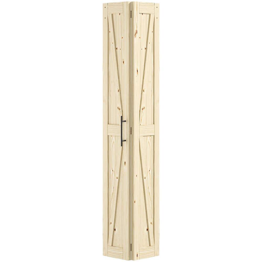Have a question about HOMEIBRO 24 in. x 84 in. Solid Core Natural Wood Pine Bi-Fold Door with ...