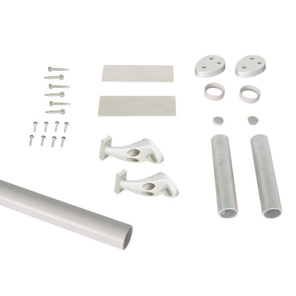 Aria Railing 94 in. x 1.5 in. Powder Coated Aluminum ADA Pipe Rail ...