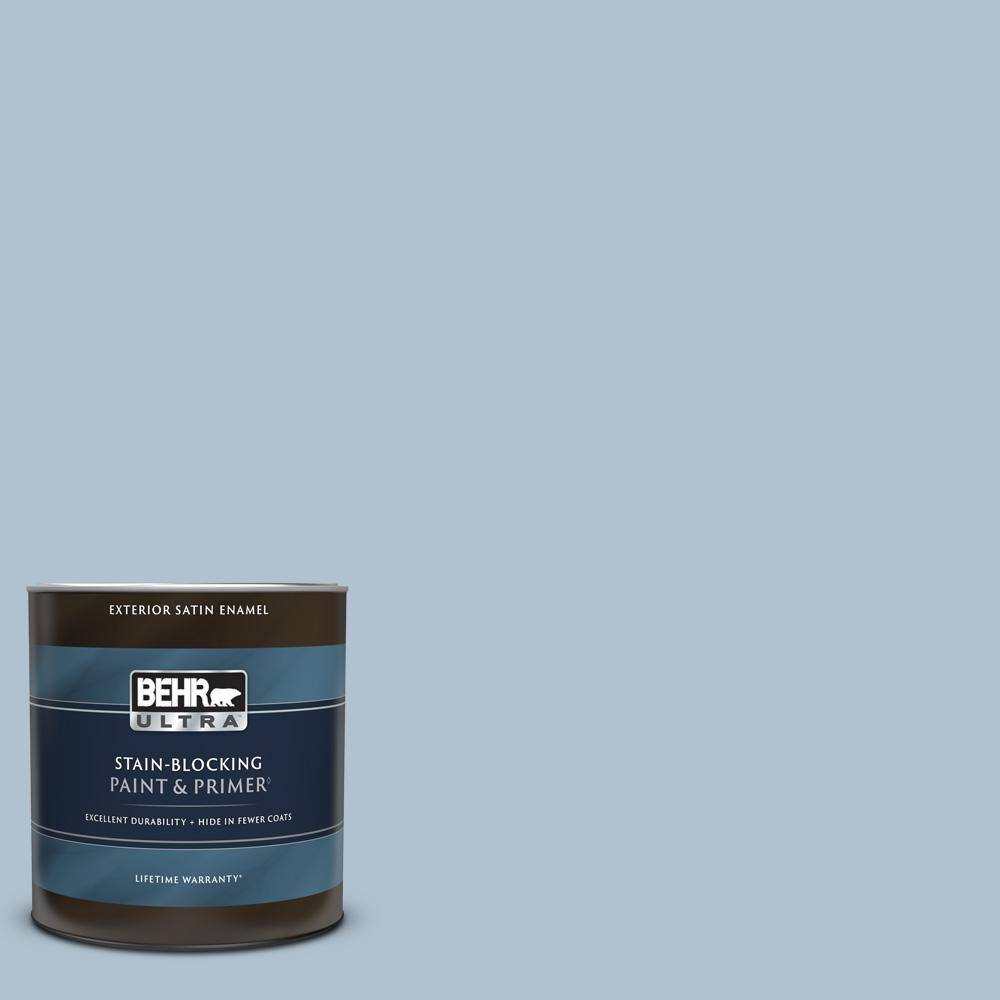 BEHR ULTRA 1 qt. #S510-2 Boot Cut Satin Enamel Exterior Paint & Primer ...