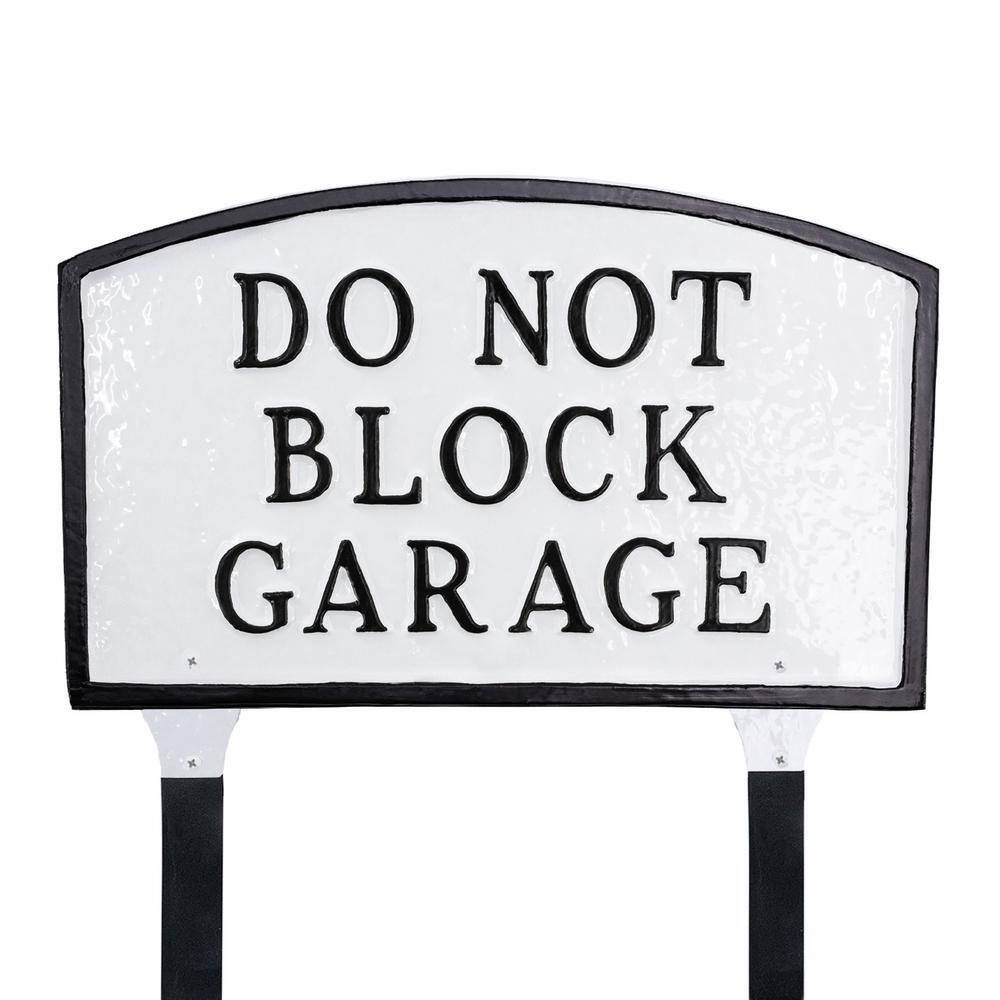 Montague Metal Products 13 in. x 21 in. Large Arch Do Not Block Garage ...