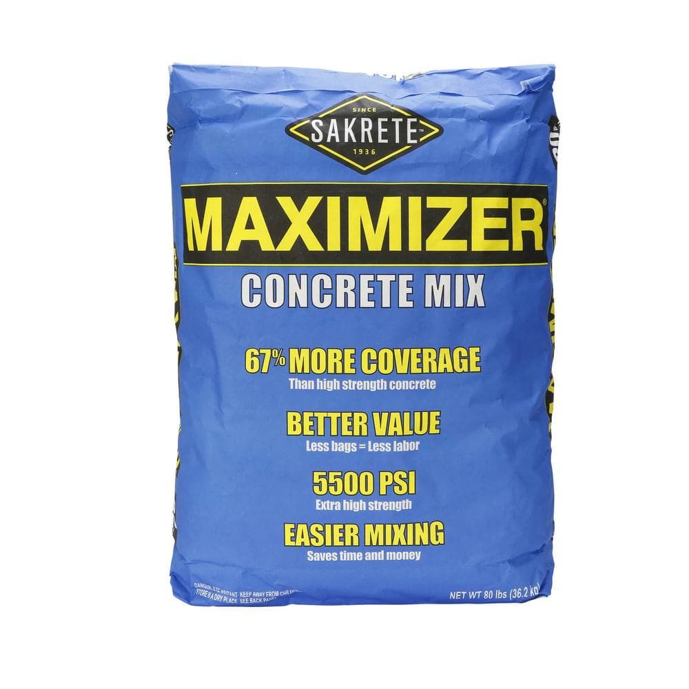 SAKRETE 80 lb. Maximizer Concrete Mix 65200007 - The Home Depot