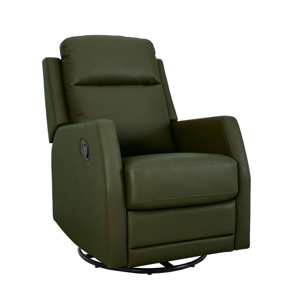 ARTFUL LIVING DESIGN Prudencia Green Rocker Recliner with Wingback ...