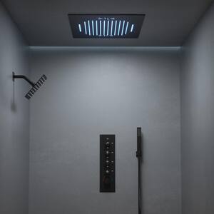 Reviews for EVERSTEIN 5-Spray 20 in. Dual Shower Heads Ceiling Mount ...