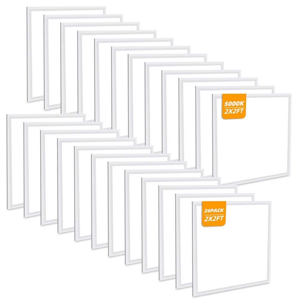KOAOEIRS 2 ft. x 2 ft. 5800 Lumens Integrated LED Panel Light, 5000K ...