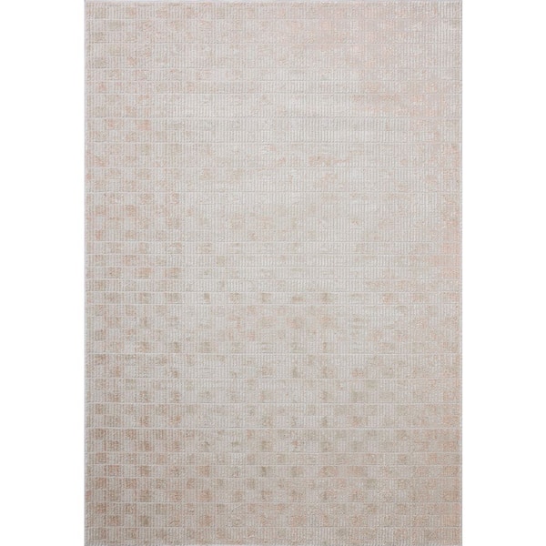 Loloi Townes Beige / Clay 7 ft. 10 in. x 10 ft. Contemporary Area Rug ...