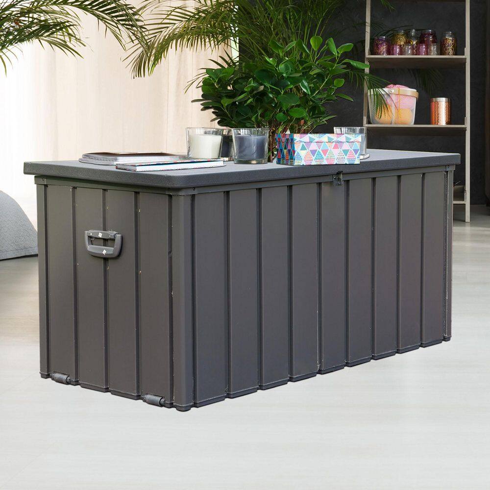 Coporesell 100 Gal. Steel Deck Box CLCPSDB02-10DG - The Home Depot