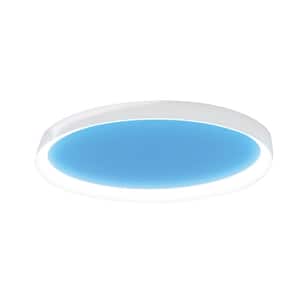 Feit Electric 1 ft. x 2 ft. Vista Artificial Skylight White Integrated ...