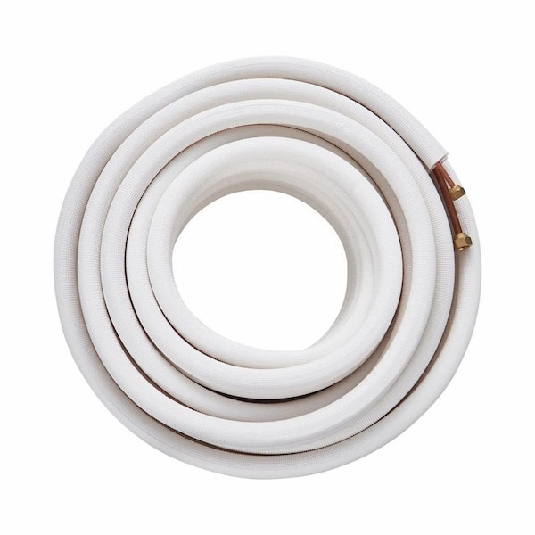 VEVOR 50 ft. Mini Split Line Set 3/8 in. and 5/8 in. O.D Copper Pipes ...