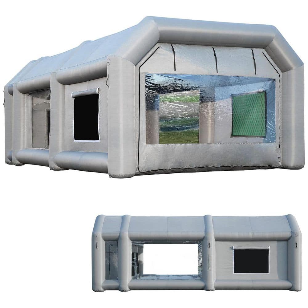 WRIGHTMASTER 26 ft. x 15 ft. x 10 ft. Portable Inflatable Paint Booth ...