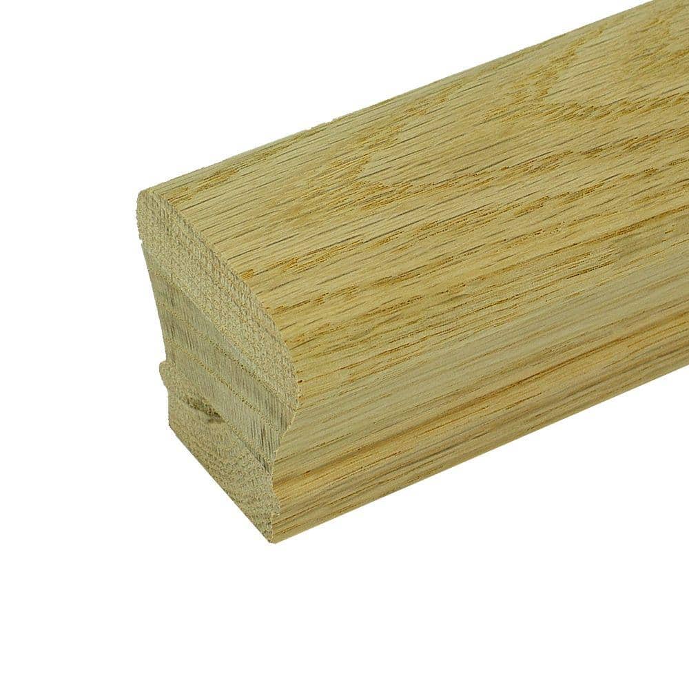 EVERMARK Stair Parts 6010 1 ft. Unfinished Red Oak Wood Handrail 6010R ...