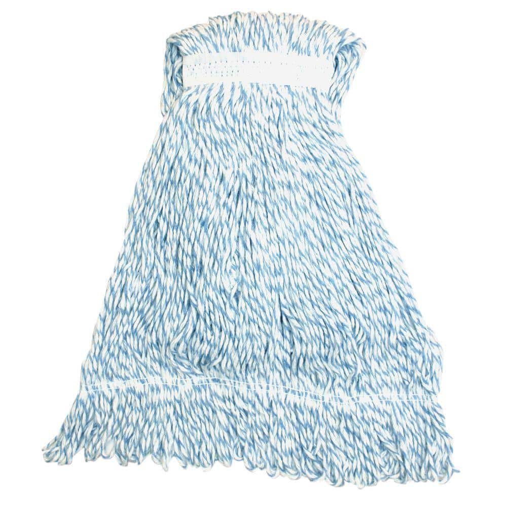 Genuine Joe Blue Stripes Rayon Mop Head GJOMBW1B - The Home Depot