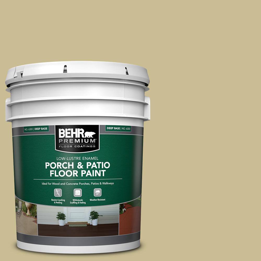 BEHR PREMIUM 5 gal. #M330-4 Morning Tea Low-Lustre Enamel Interior ...