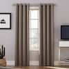 Sun Zero Mushroom Woven Solid 52 in. W x 95 in. L Noise Cancelling ...