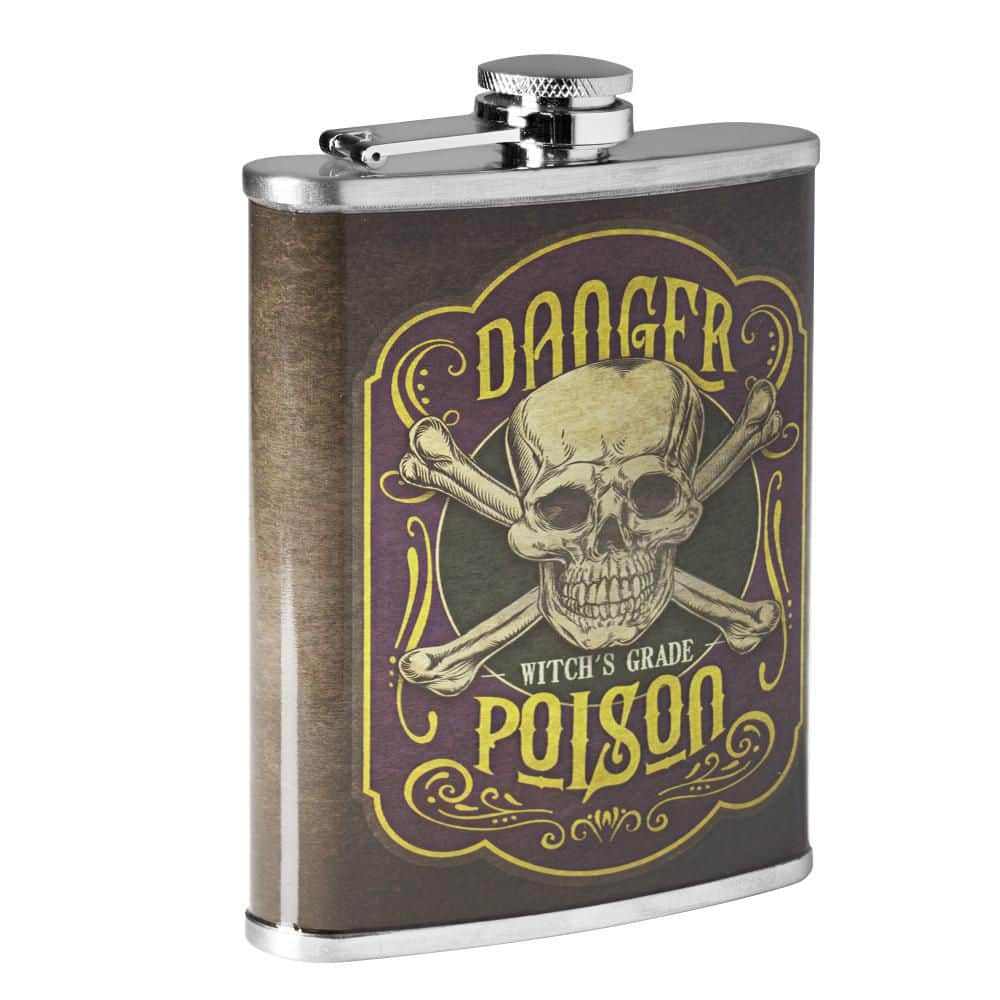 American Art Decor 8 oz. Multi-Colored Poison Leak Proof Stainless ...