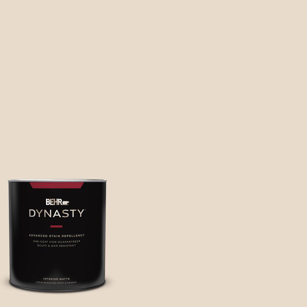 BEHR DYNASTY 1 qt. #N240-1 Cascade Beige Matte Interior Stain-Blocking ...